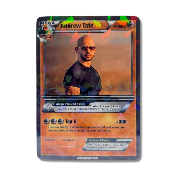 Other | Andrew Tate Pokemon Card | Poshmark